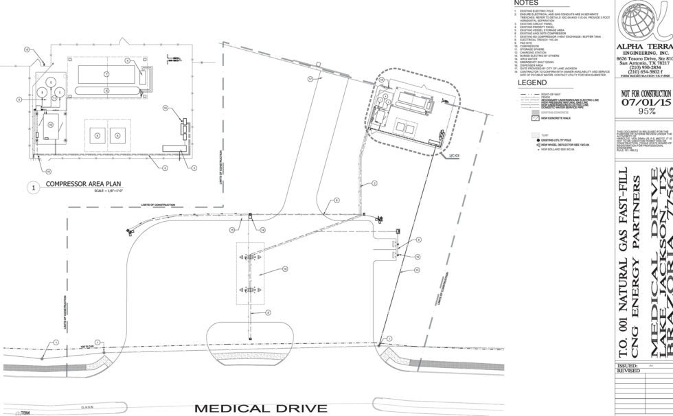 CNG Fast Fill Facility – San Antonio, TX | Alpha Terra Engineering